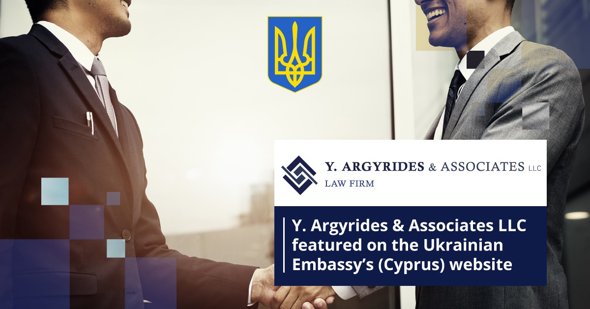Y. Argyrides & Associates LLC featured on the Ukrainian Embassy’s ...